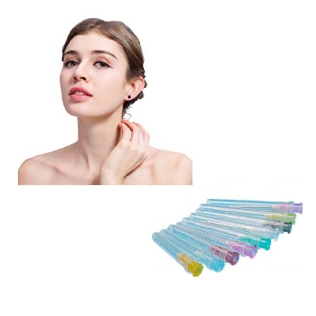 50mm 70mm Blunt End Cannula Injectable Dermal Filler Cannulas 21g