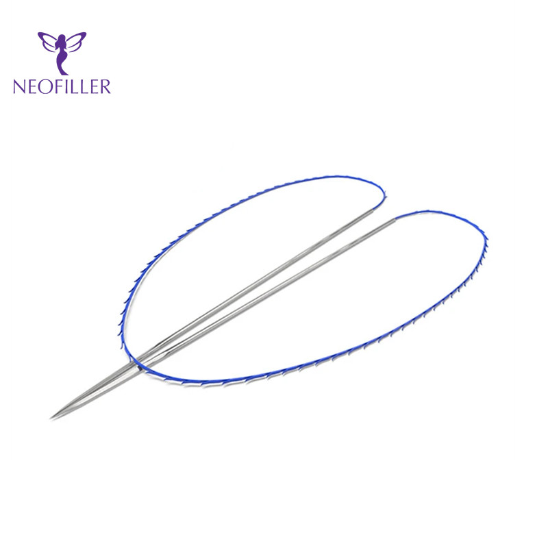 4d 100mm Korean Pdo Thread Lift Ultra V Blunt Cannula Pdo Lifting